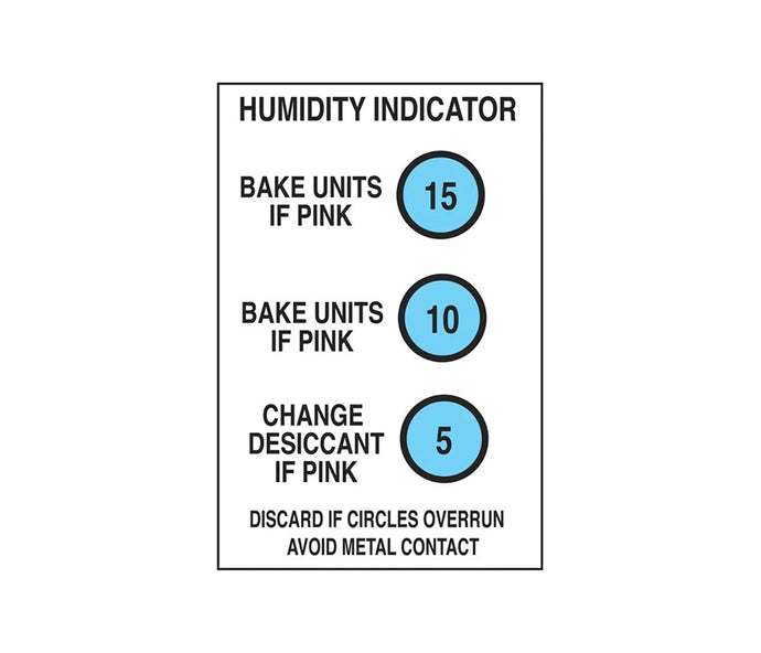 5-10-15% Humidity Indicator Cards - 125 Pack – Interteck Packaging
